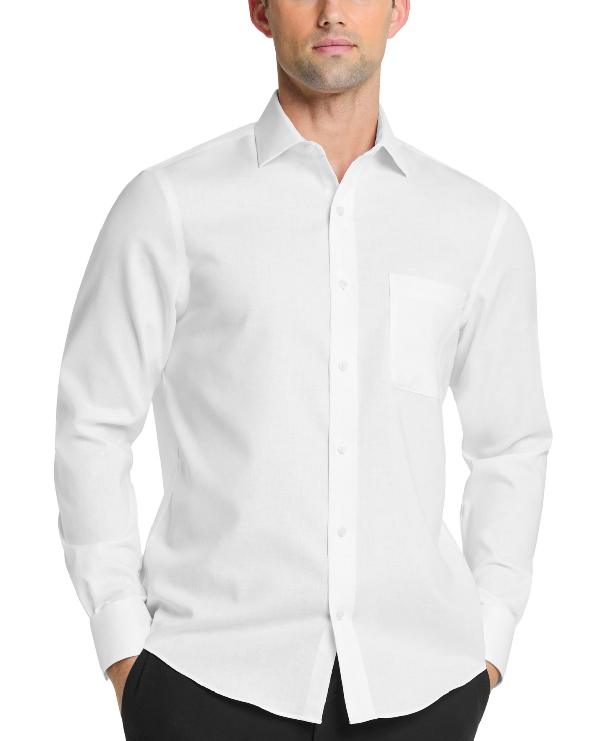 Click here for Tommy Hilfiger Mens Regular Fit Linen Dress Shirt... prices