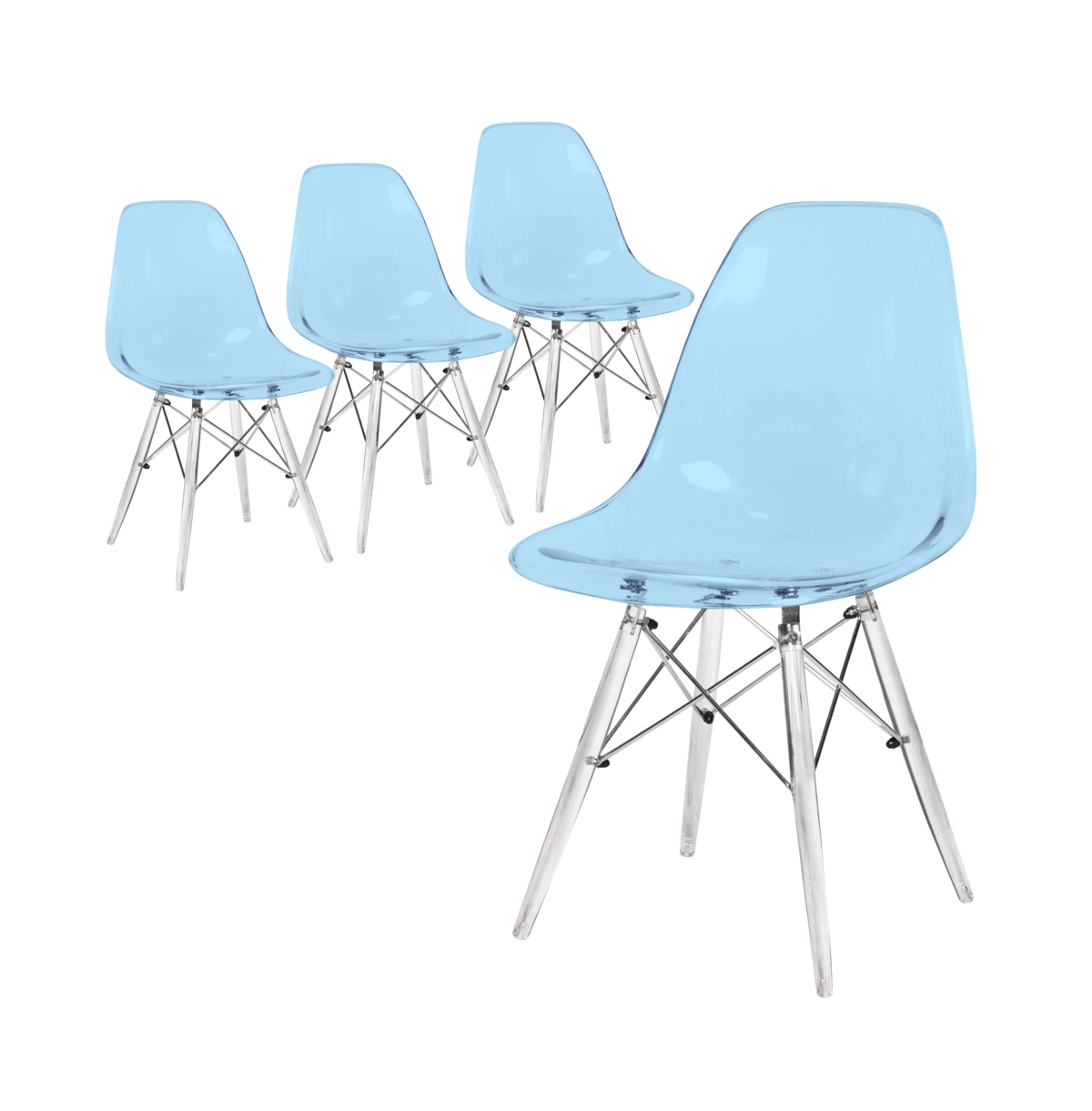 Click here for LeisureMod Dover Molded Side Chair with Acrylic Ba... prices