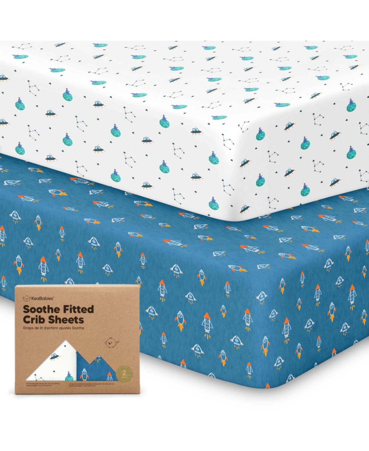 Click here for KeaBabies 2pk Soothe Fitted Crib Sheets Neutral  B... prices