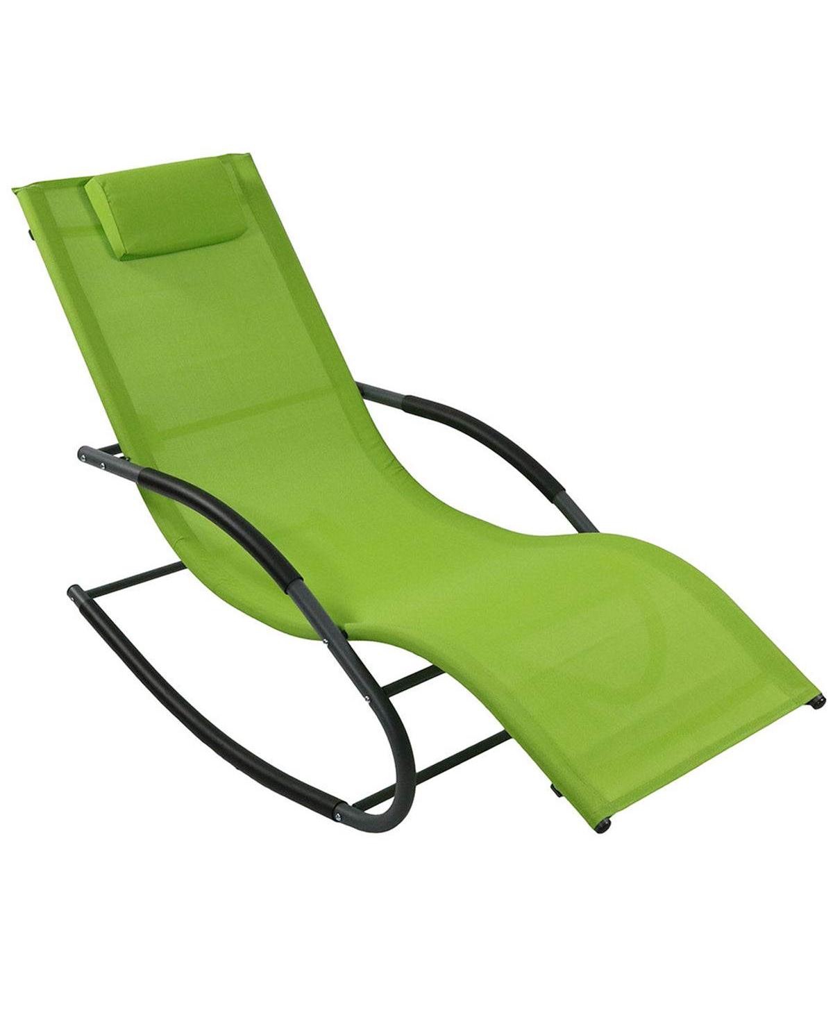 Click here for Slickblue Modern Rocking Chaise Lounger Patio Chai... prices
