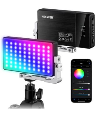Neewer RGB Video Light, 2500-10000K CRI97+ On Camera Selfie Light with ...