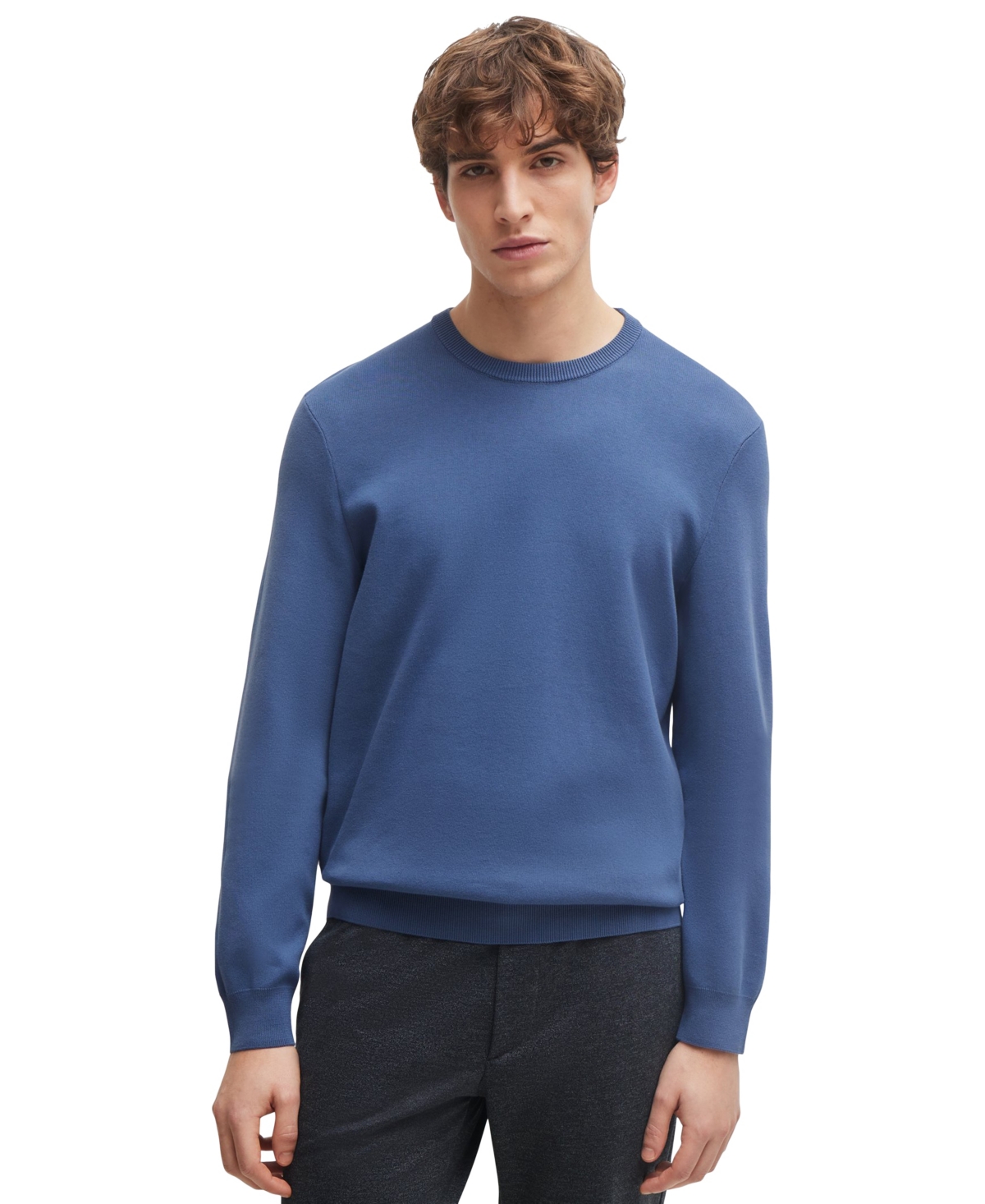 Click here for Boss by Hugo Boss Mens Regular-Fit Cotton Sweater... prices