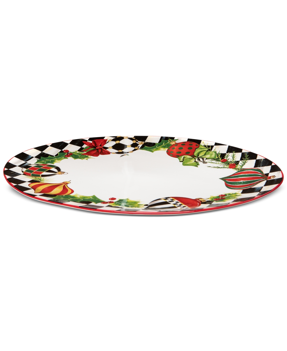 Click here for MacKenzie-Childs Deck the Halls Serving Platter -... prices