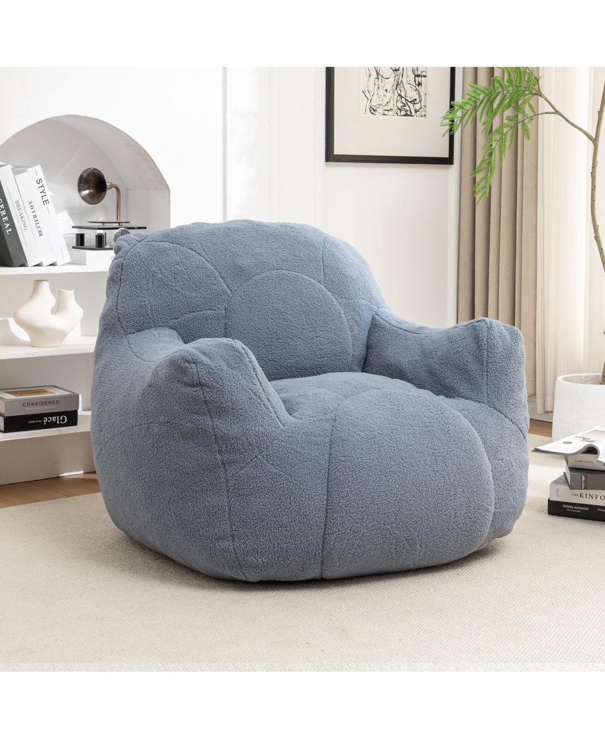 Click here for The Pop Home Cozy Bean Bag Chair with Memory Foam... prices