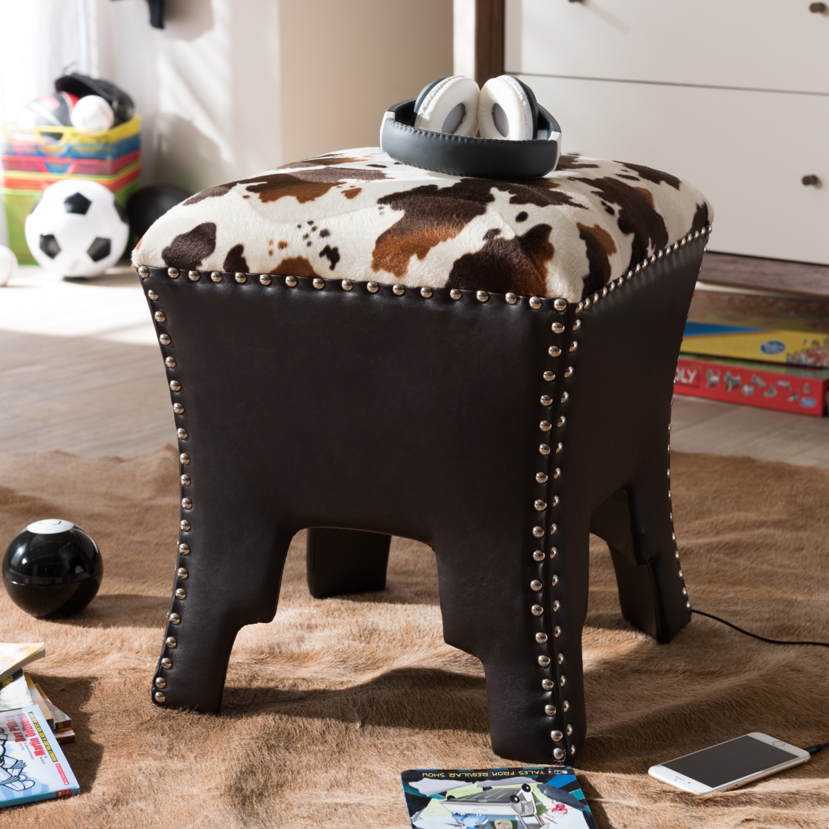 Click here for Baxton Studio Sally Modern and Contemporary Cow-pr... prices