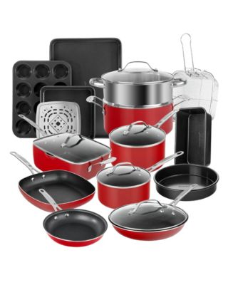 GRANITESTONE 20-Piece Ultra-Durable Non-Stick Diamond Infused Cookware ...