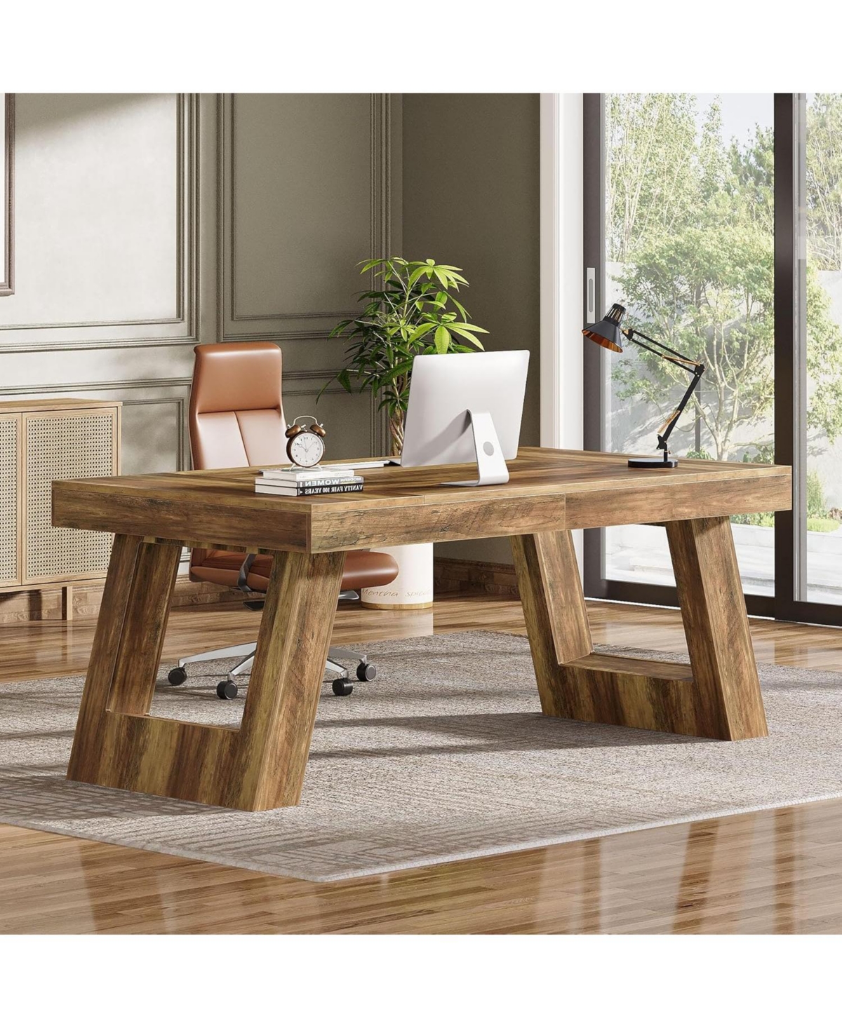 Click here for Tribesigns 63 Inches Wood Executive Desk  Large Ho... prices