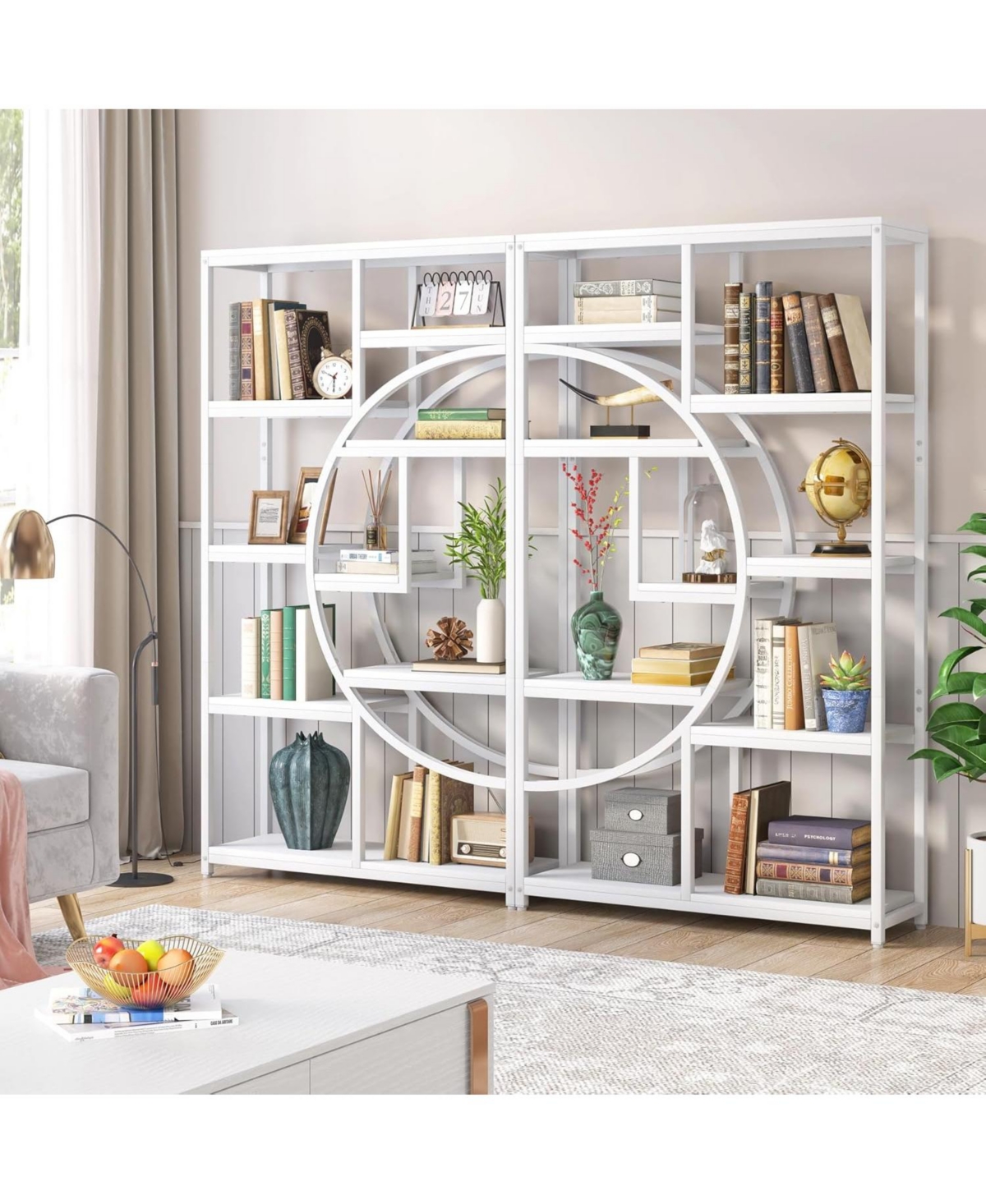 Click here for Tribesigns 5 Tier Etagere Bookcase Set of 2  Frees... prices
