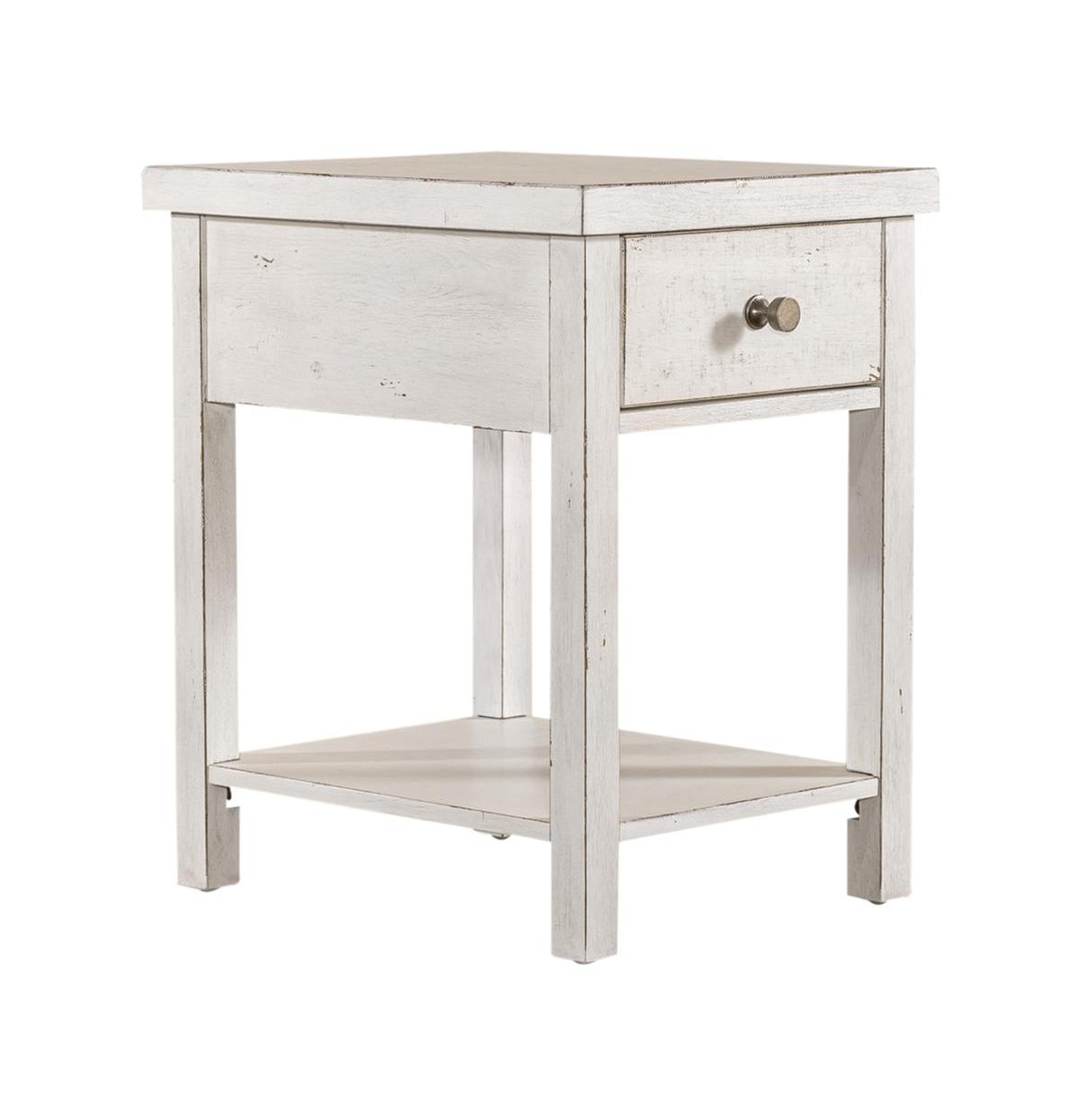 Click here for Liberty Furniture Drawer Chair Side Table - White prices