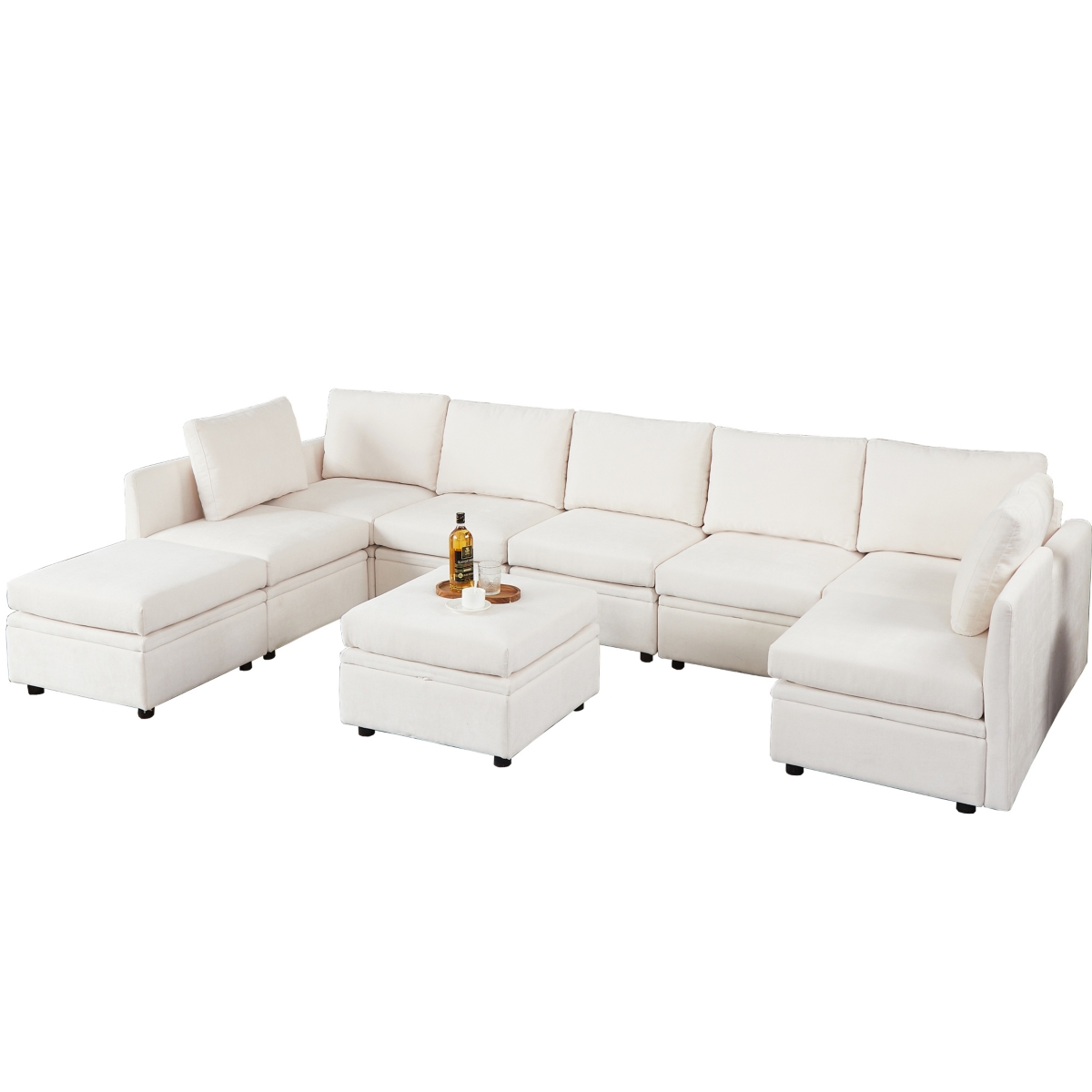 Click here for Modular Sectional Sleeper Sofa with Storage Seats... prices