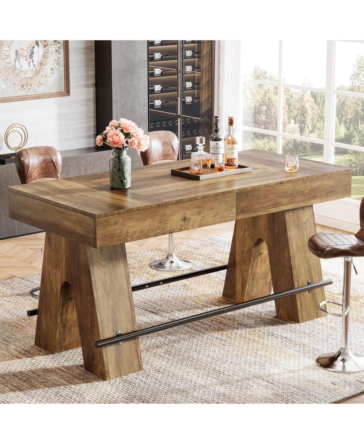 Click here for Tribesigns Bar Table  63-Inch Bar Height Pub Table... prices