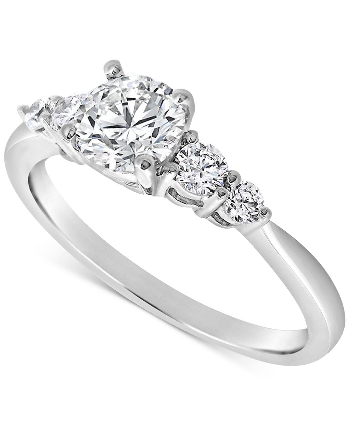 Click here for Diamond Five Stone Graduated Engagement Ring (1 ct... prices