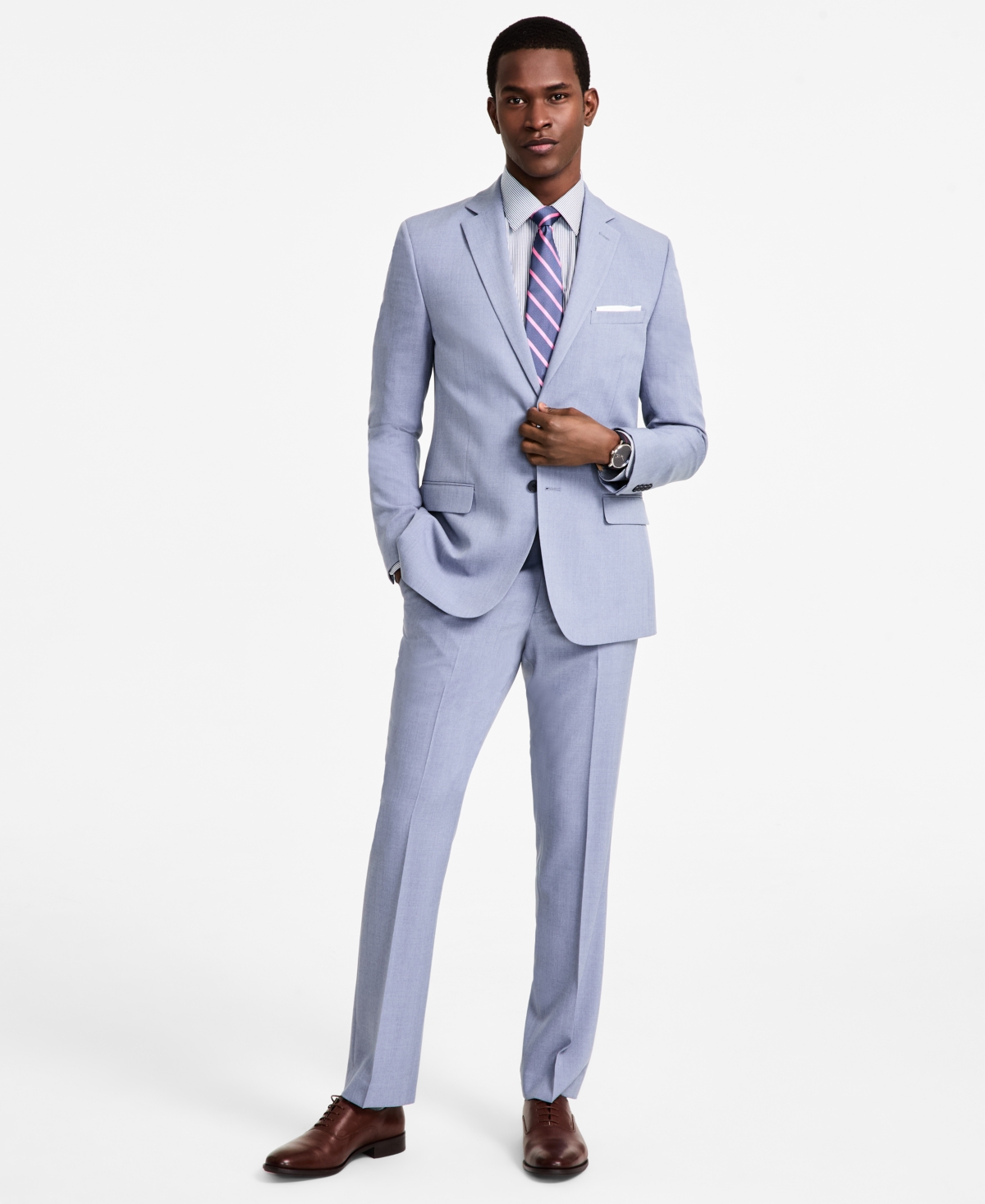 Click here for Dkny Mens Modern-Fit Suit - Light Blue prices