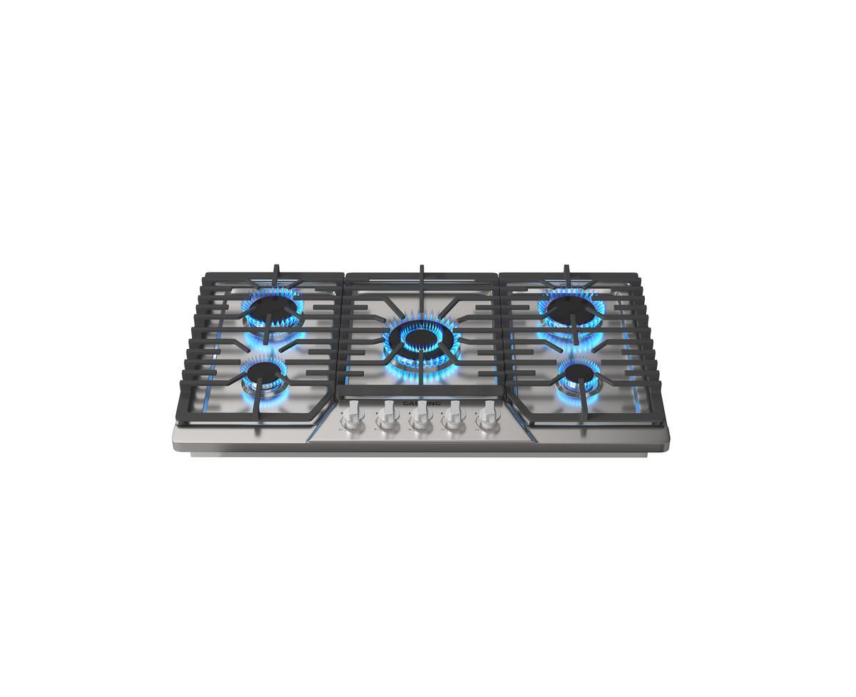 Click here for Casainc 36inch Natural Gas 5 Burner Cooktop - Brus... prices