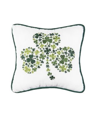 St. Patrick's Day Irish Shamrock Petite Accent Pillow, 10" x 10" - Macy's