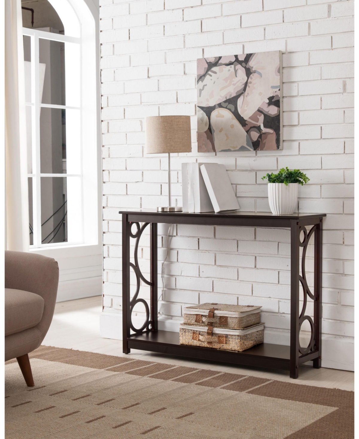 Click here for Kings Brand Furniture Stodart Wood Entryway Sofa C... prices