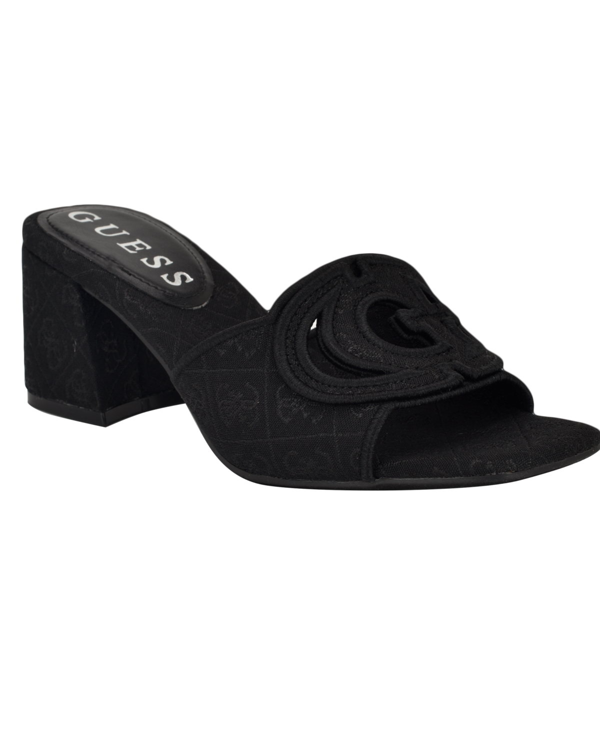 Click here for Guess Womens Galsee Quattro-g Cutout Block Heel Sa... prices