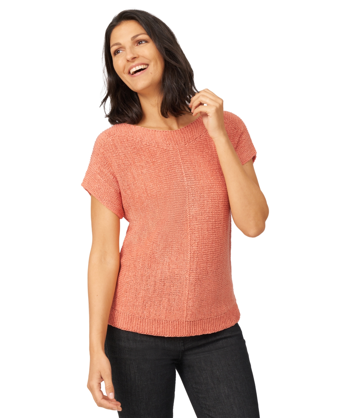 Click here for Melissa Paige Petite Buttoned-Back Dolman-Sleeve T... prices