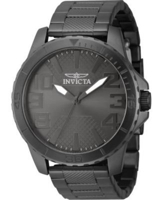 Invicta Men's 46305 Speedway Quartz 3 Hand Gunmetal Dial Watch - Macy's