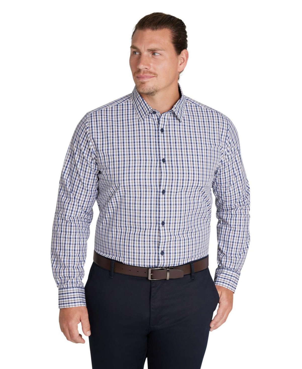 Click here for Johnny Bigg Mens Smith Check Shirt - Blue prices