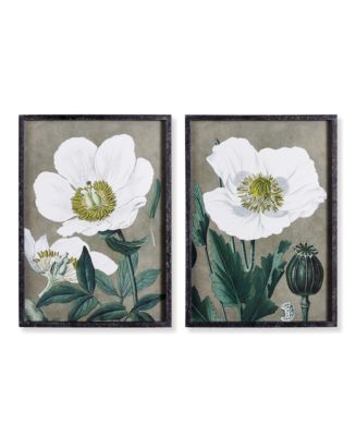 19.75" x 27.5" Stunning Poppy Floral Flower Art Prints in Fir Wood ...