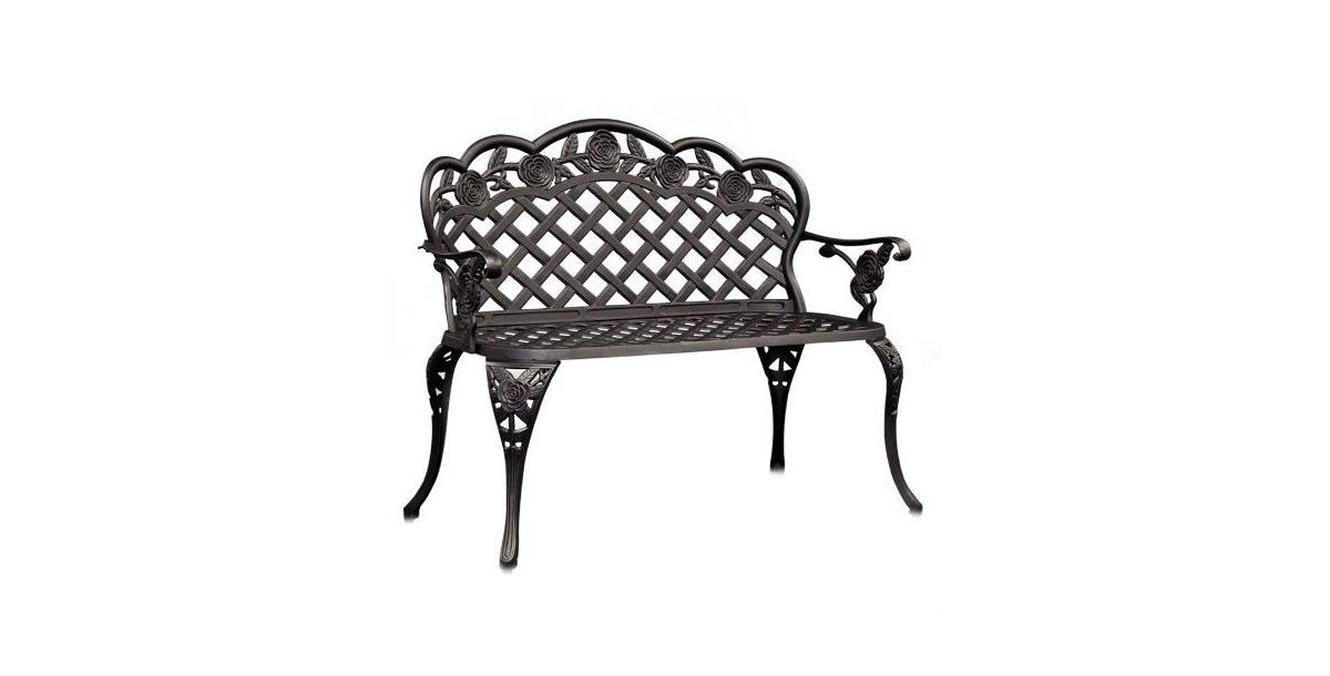 Click here for Slickblue Cast Aluminum Outdoor Garden Bench - Ant... prices