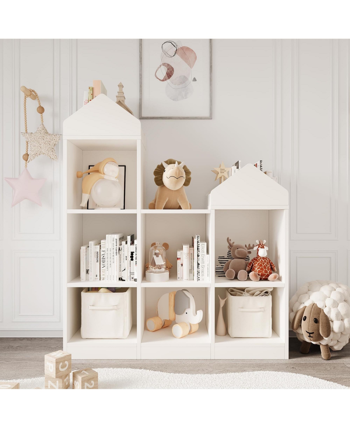 Click here for gaomon 7-Cubby Kids Bookshelf Wooden Toy Storage O... prices