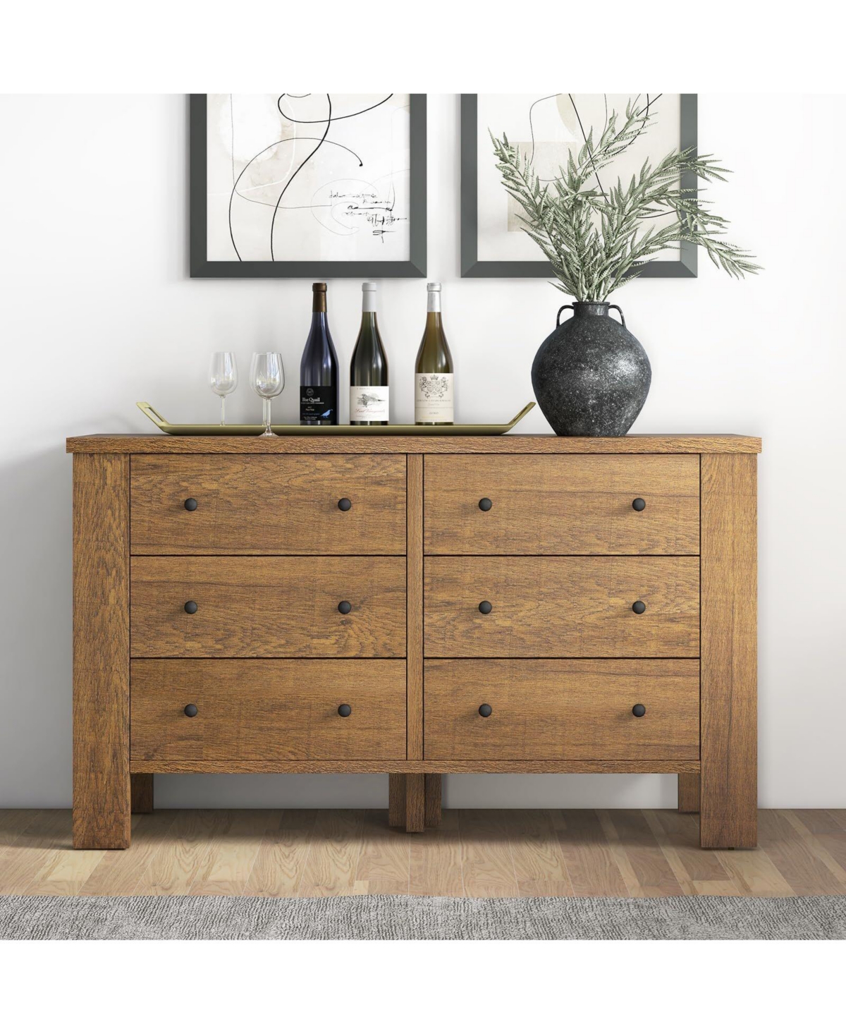 Click here for 6 Drawer Dresser for Bedroom  Wood Chest of Drawer... prices