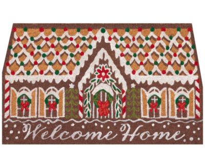 Click here for Liora Manne Natura Gingerbread House Welcome Rug C... prices