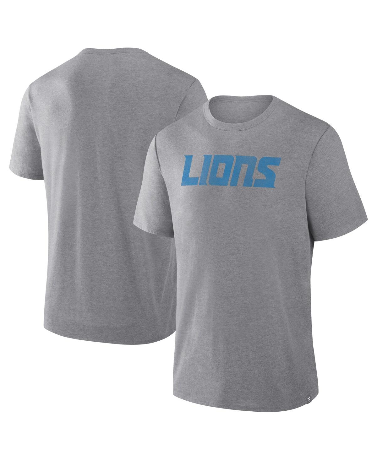 Click here for Fanatics Mens Heather Gray Detroit Lions Tri-Blend... prices