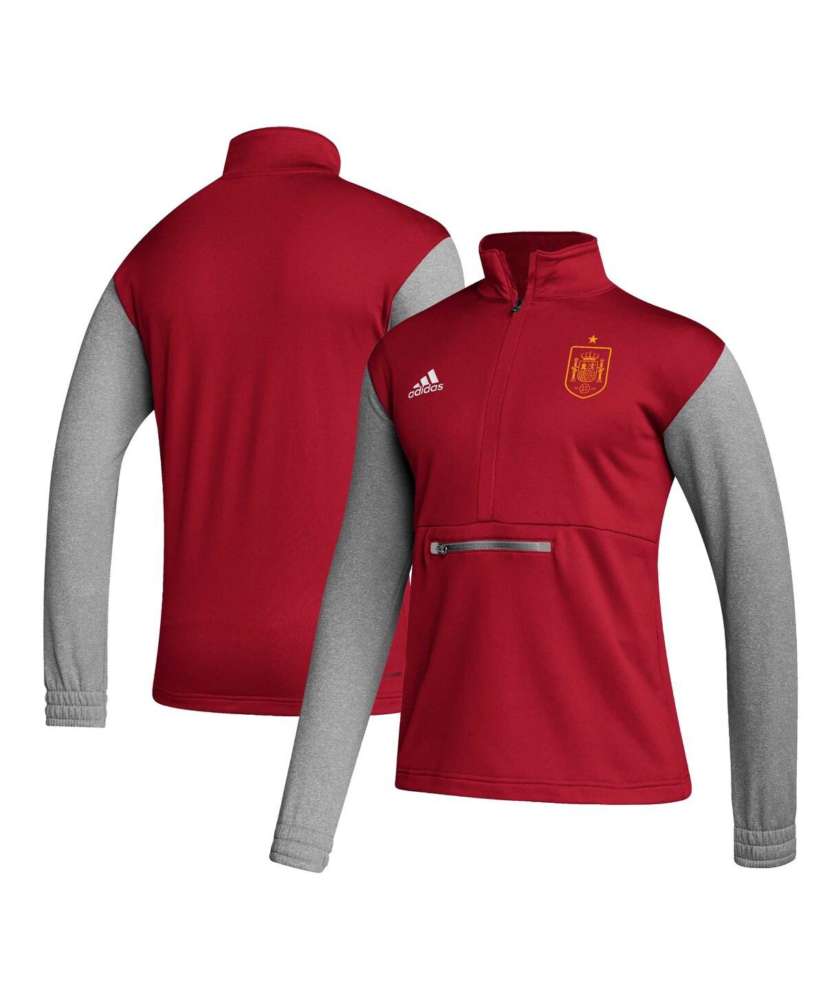 Click here for Adidas Mens Red Spain National Team Crest Long Sle... prices