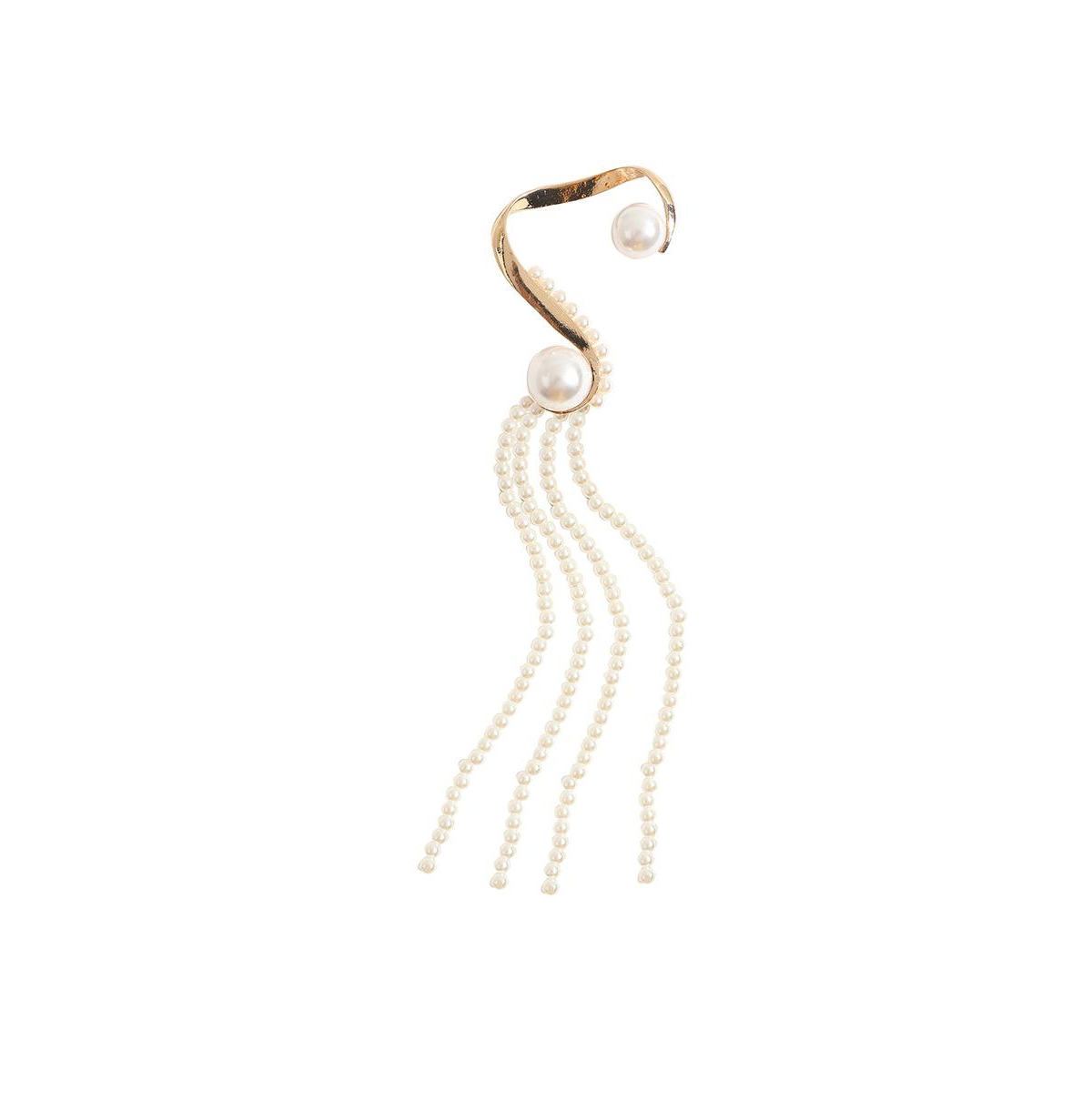 Click here for Casual Cuff Earrings - White prices