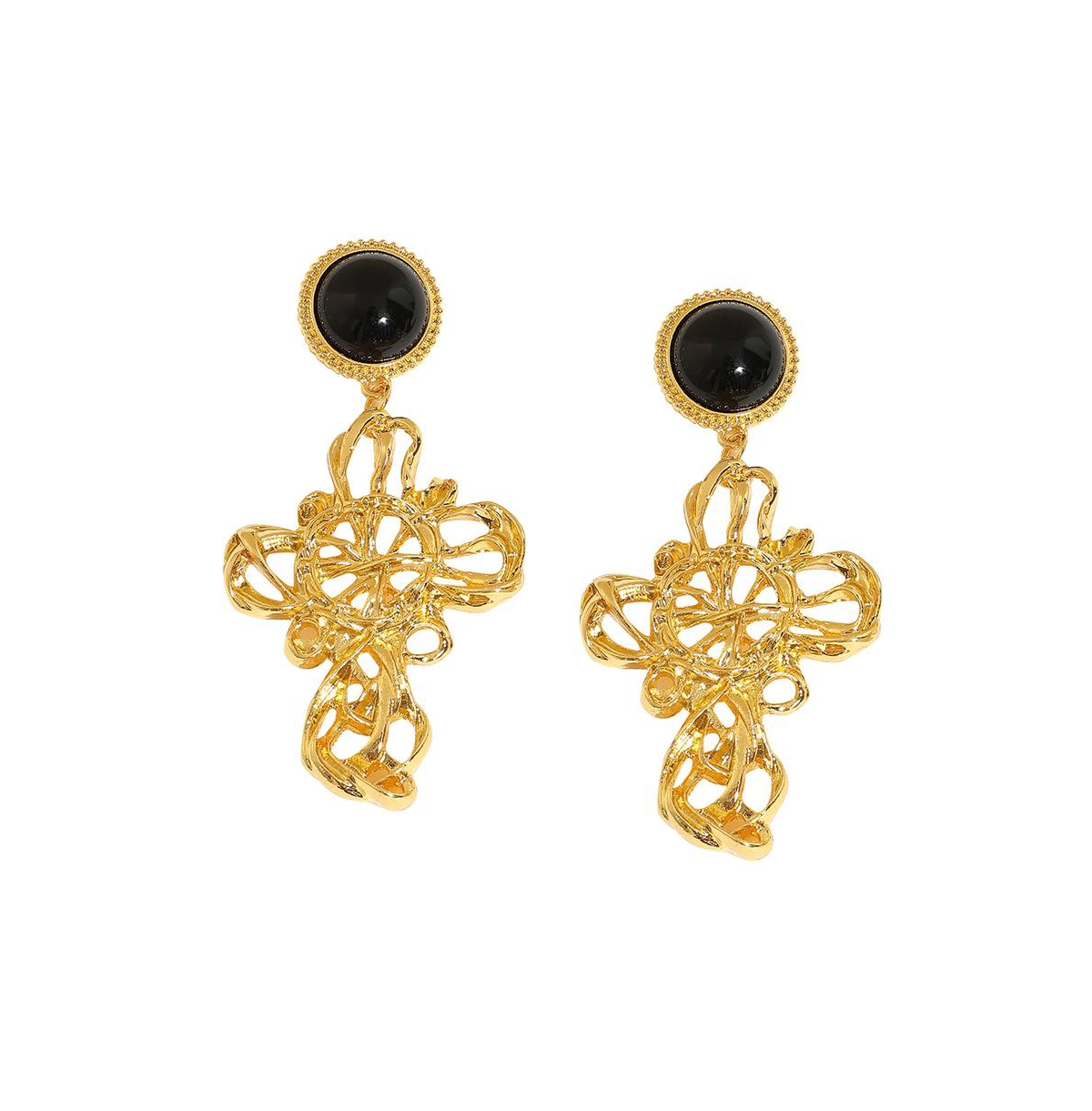 Click here for Party Drop Earrings - Black prices