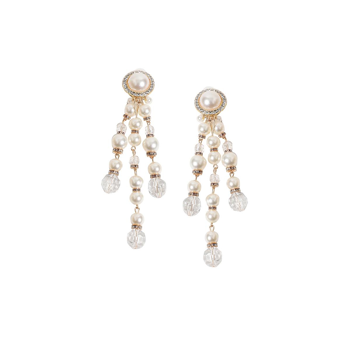 Click here for Party Drop Earrings - White prices