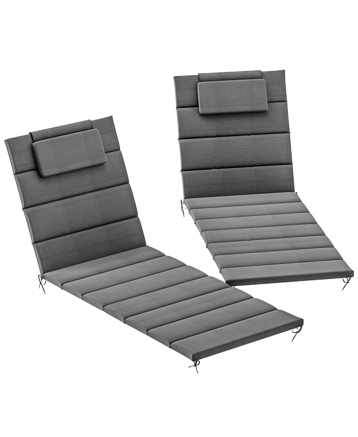 Click here for Outsunny 2pcs Olefin Chaise Lounge Chair Cushion... prices