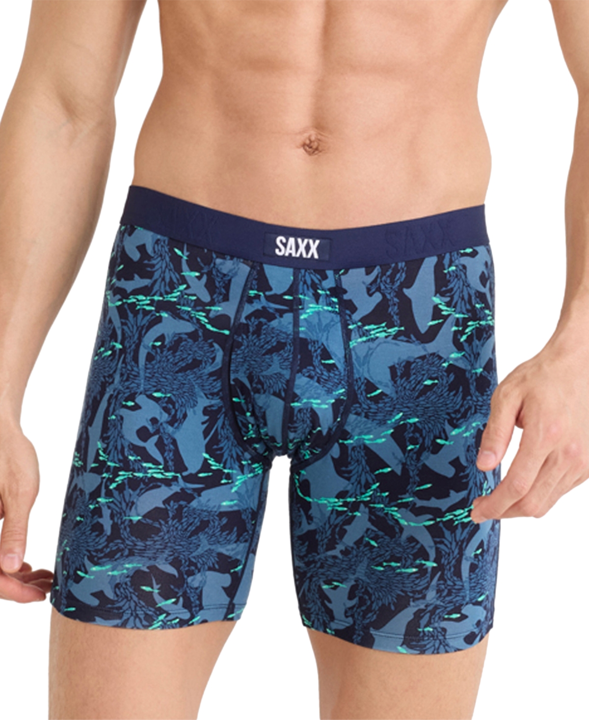 Click here for Saxx Mens Vibe Xtra Slim-Fit Printed Boxer Briefs... prices