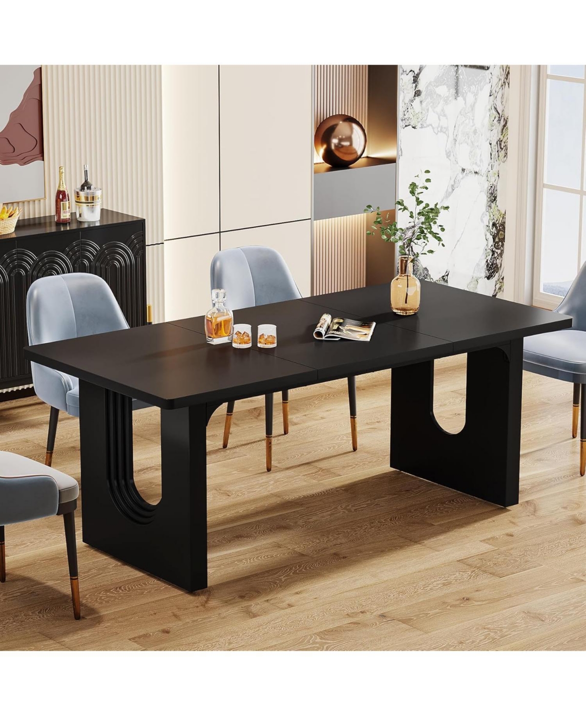 Click here for Tribesigns Modern Dining Table for 6 to 8 People... prices