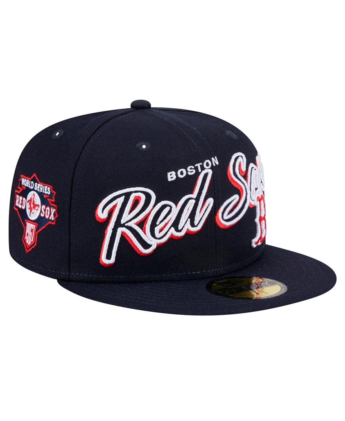 Click here for New Era Mens Navy Boston Red Sox Script Sided 59FI... prices