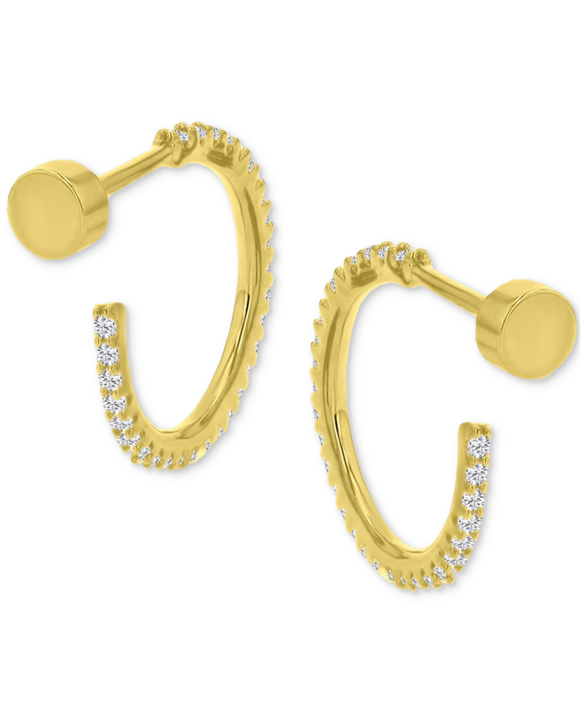 Click here for Cubic Zirconia Small Hoop Earrings (1/2 ct. t.w.)... prices