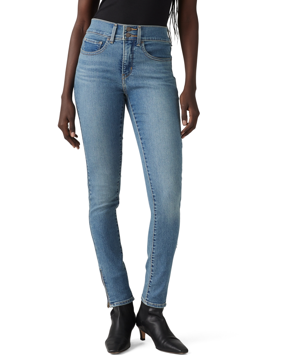 Levis Womens 311 Mid Rise Shaping Skinny Jeans - Camp Denim