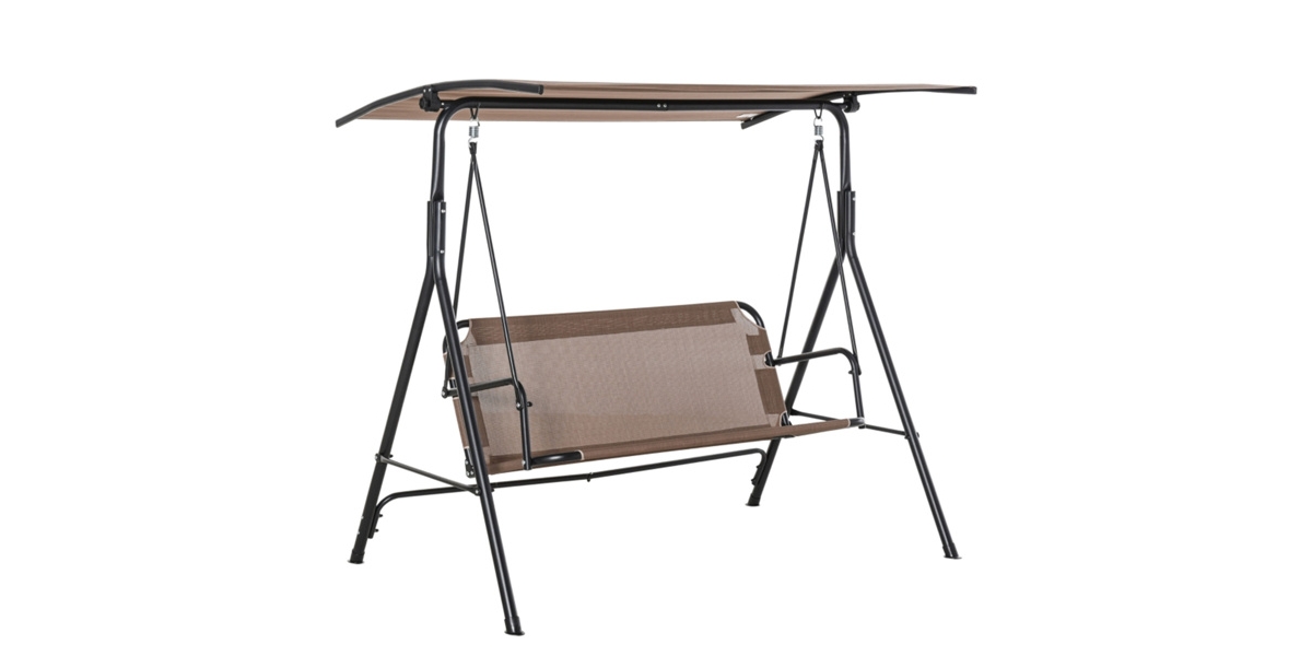 Click here for Slickblue 2-Seat Outdoor Patio Swing Chair with Cu... prices