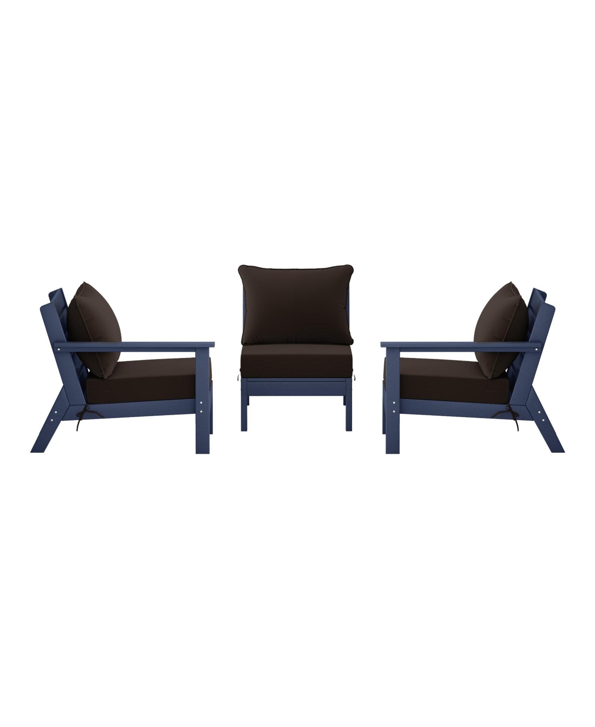 Click here for WestinTrends Outdoor Patio Hdpe Navy Blue Sectiona... prices