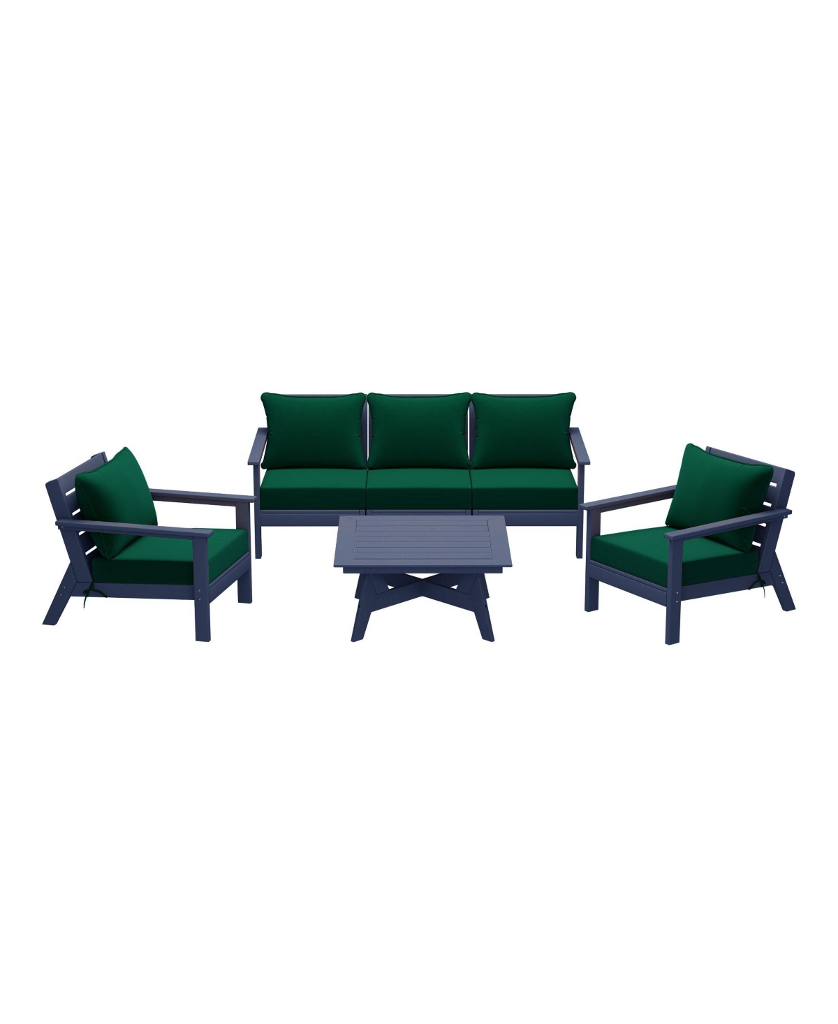 Click here for WestinTrends Outdoor 6-Piece Navy Blue Modular Sec... prices