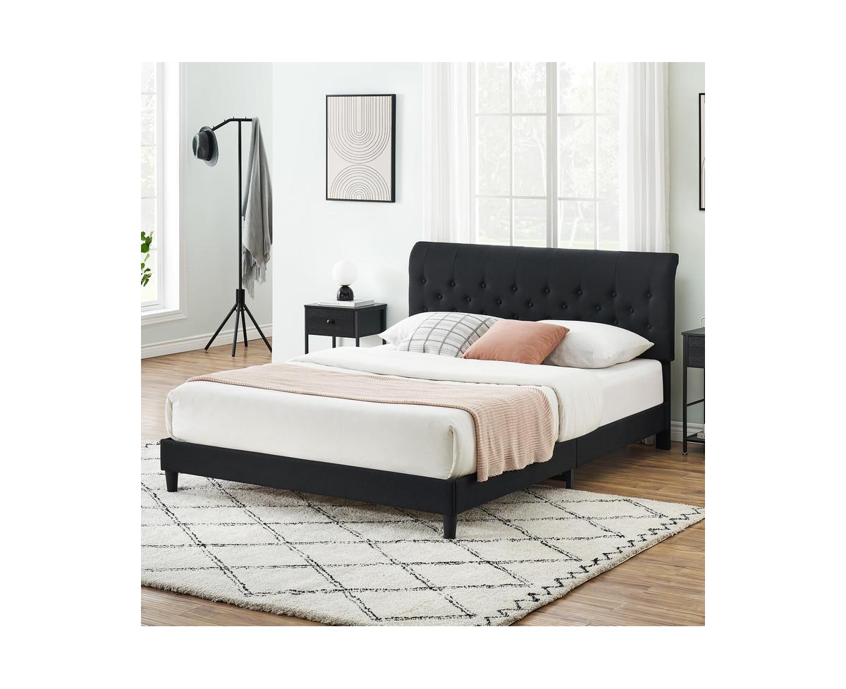 Click here for gaomon Full Size Platform Bed Frame  Modern Balck... prices
