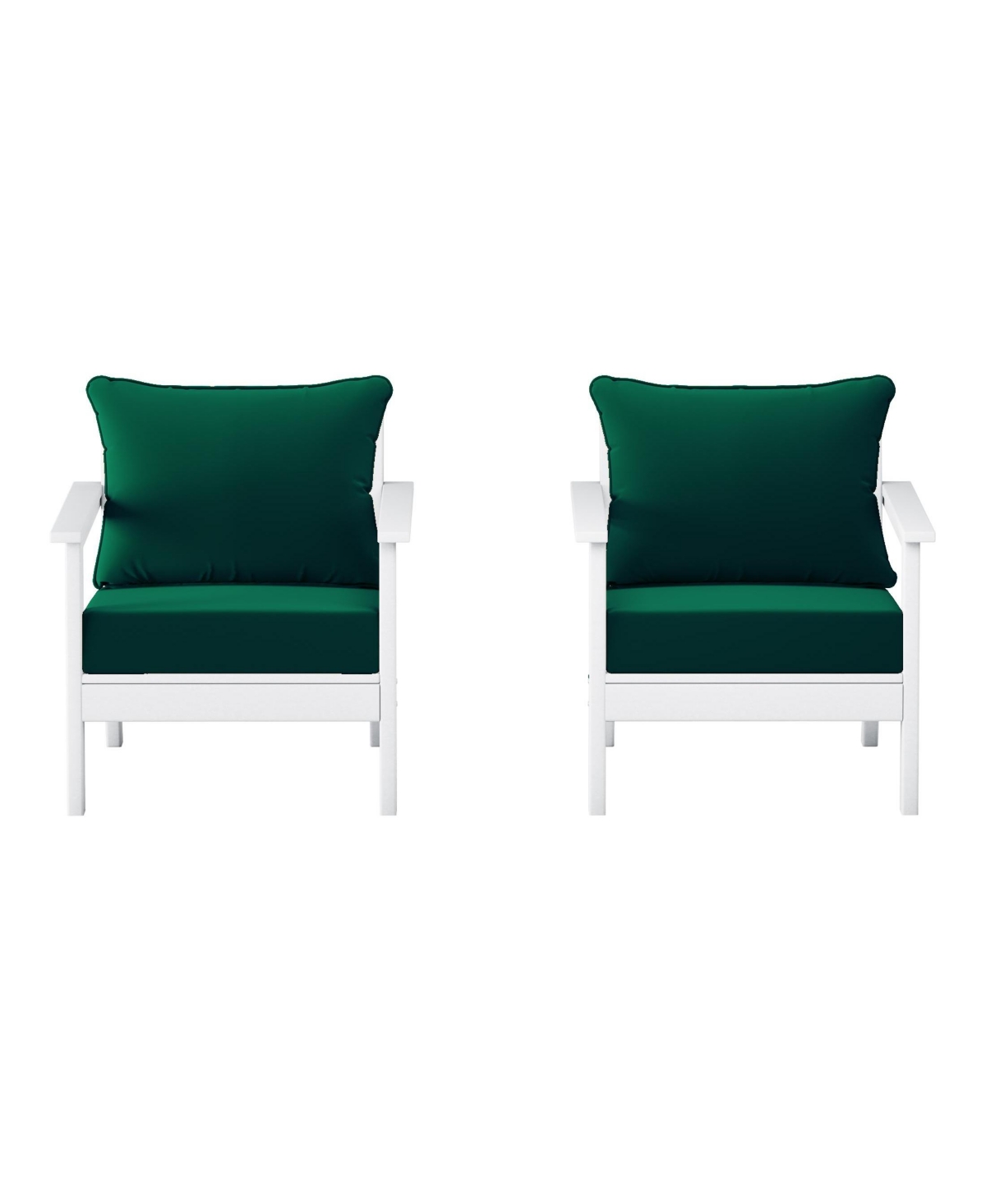 Click here for WestinTrends Outdoor Modern Hdpe Patio White Club... prices