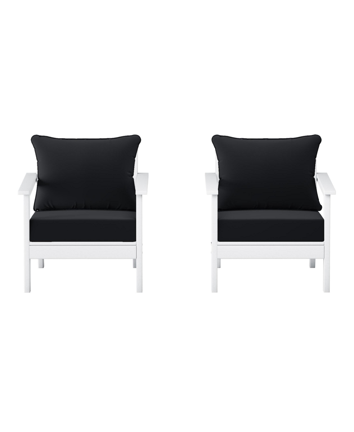 Click here for WestinTrends Outdoor Modern Hdpe Patio White Club... prices