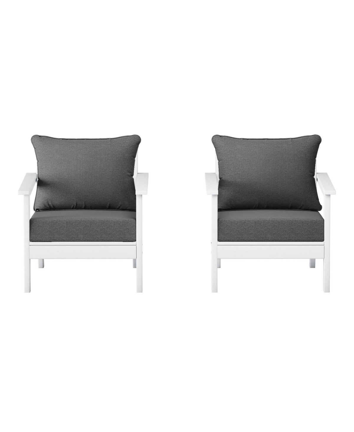 Click here for WestinTrends Outdoor Modern Hdpe Patio White Club... prices