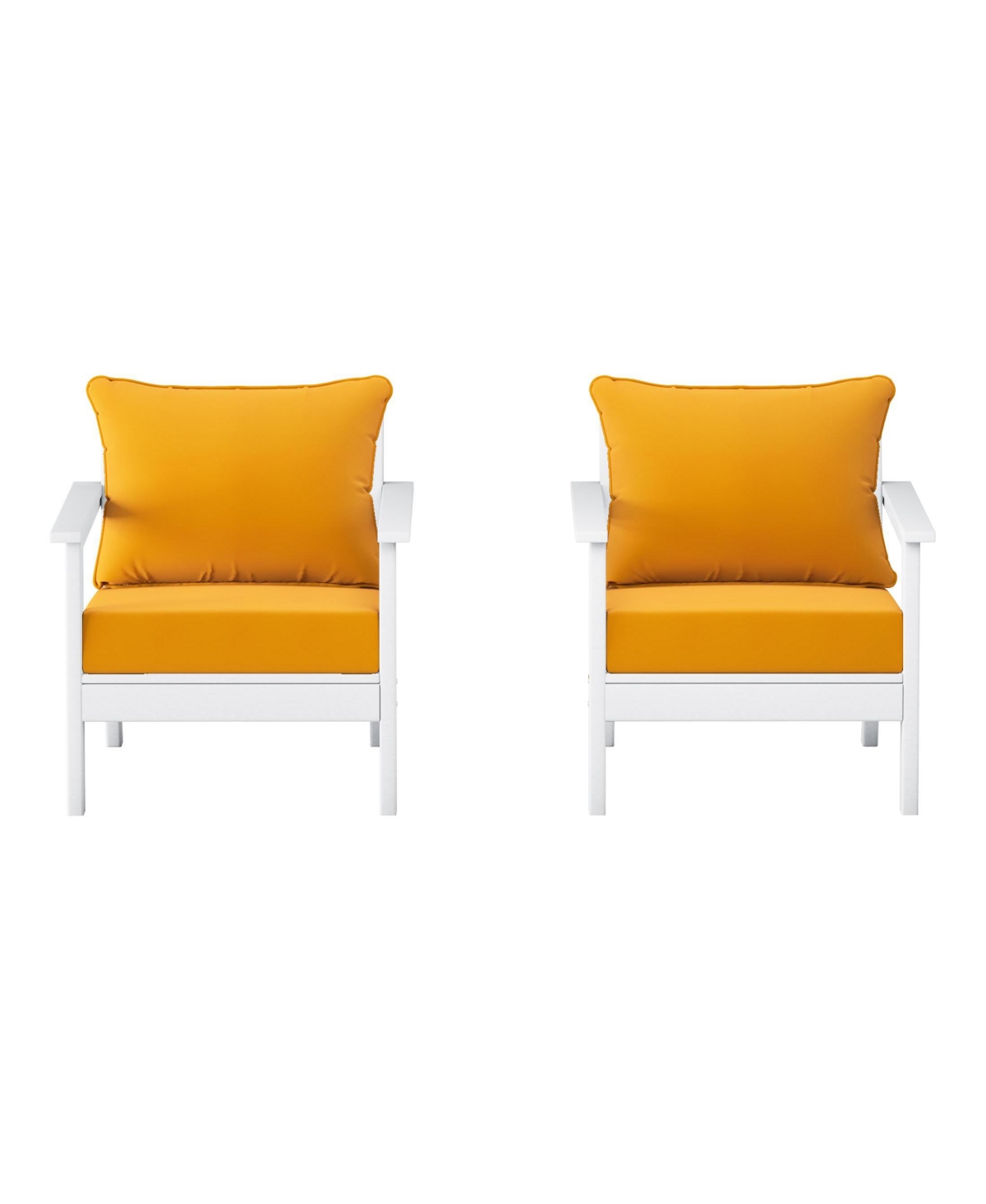 Click here for WestinTrends Outdoor Modern Hdpe Patio White Club... prices