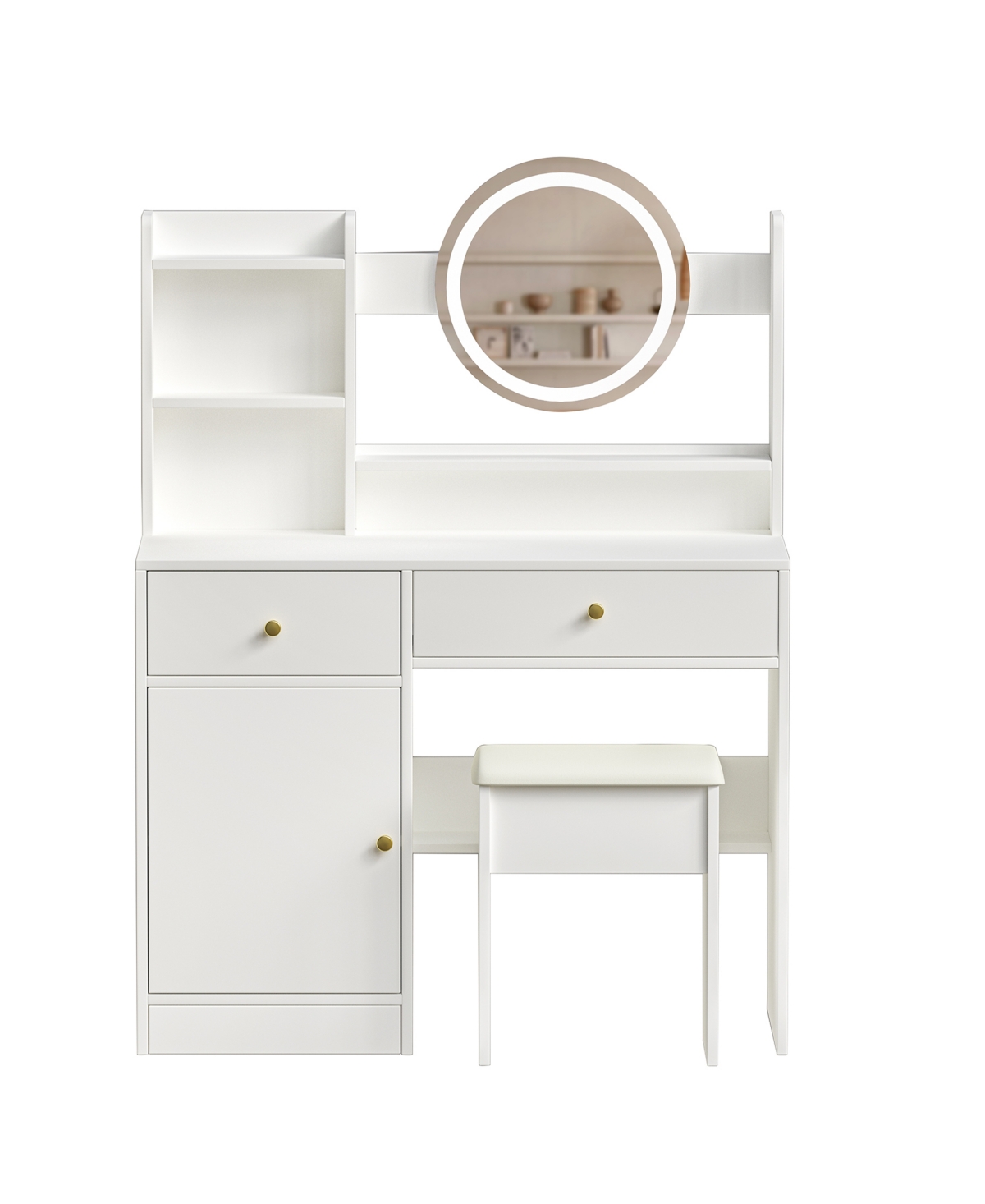 Click here for Slickblue Fashion Vanity Desk with Mirror and Ligh... prices