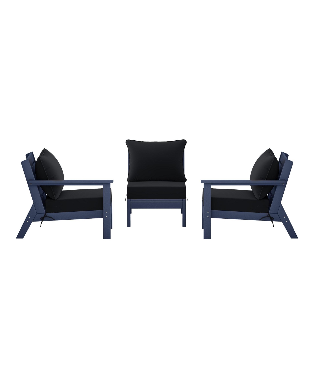 Click here for WestinTrends Outdoor Patio Hdpe Navy Blue Sectiona... prices